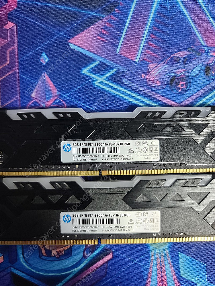 부산 hp v8 ddr4 8g x 2 판매합니다 | CPU/메인보드 | 중고나라