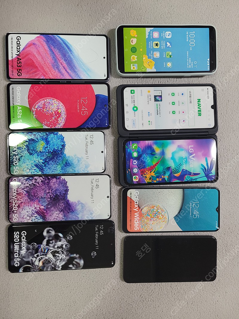 목업 S22+ S20 A52 A53 V50S 와이드5 ... | 케이스/거치대/보호필름 | 중고나라