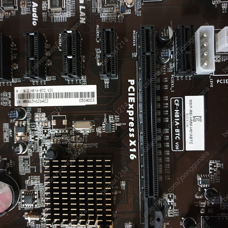 채굴용 cf-h81a-btc v20 g3260 삼성 4... | CPU/메인보드 | 중고나라