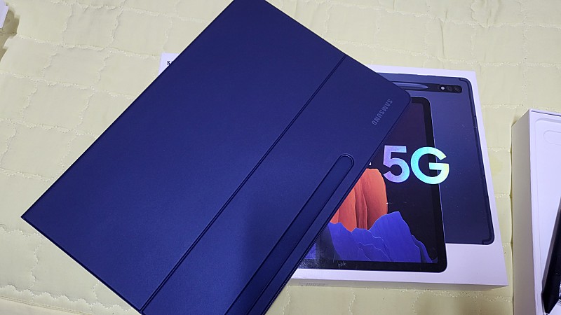 갤럭시탭s7플러스 512G,5G + 정품북커버 | 태블릿PC | 중고나라