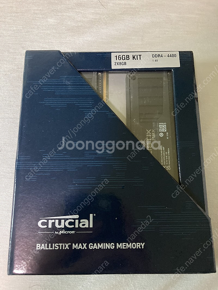 마이크론 발리스틱스 4400 cl19 8x2 16gb ... | CPU/메인보드 | 중고나라