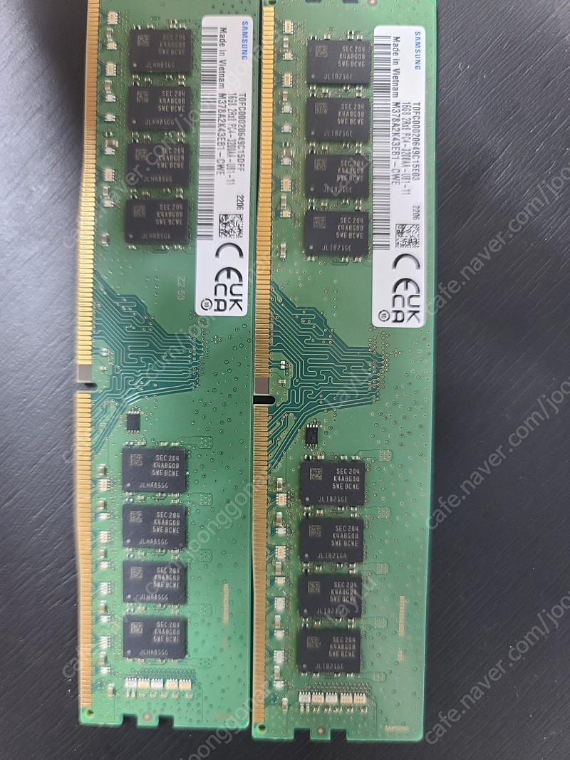 삼성 ddr4 16g 램 25600 X2 | CPU/메인보드 | 중고나라