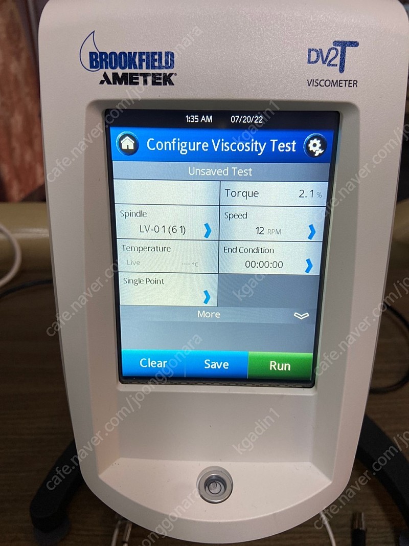 Brookfield DV2T LV 브룩필드점도계 | 측정공구 | 중고나라