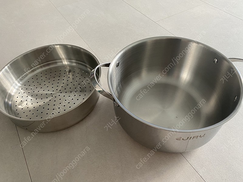 EJIRY 에지리 9L 특대 곰솥+28cm 찜기+유리뚜... | 욕실용품 | 중고나라
