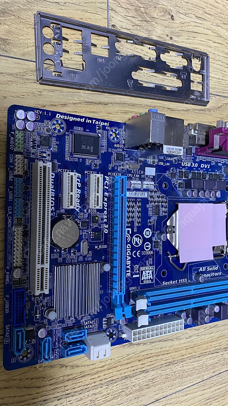 고장 메인보드 GA-B75M-D3V (백패널 포함) | CPU/메인보드 | 중고나라