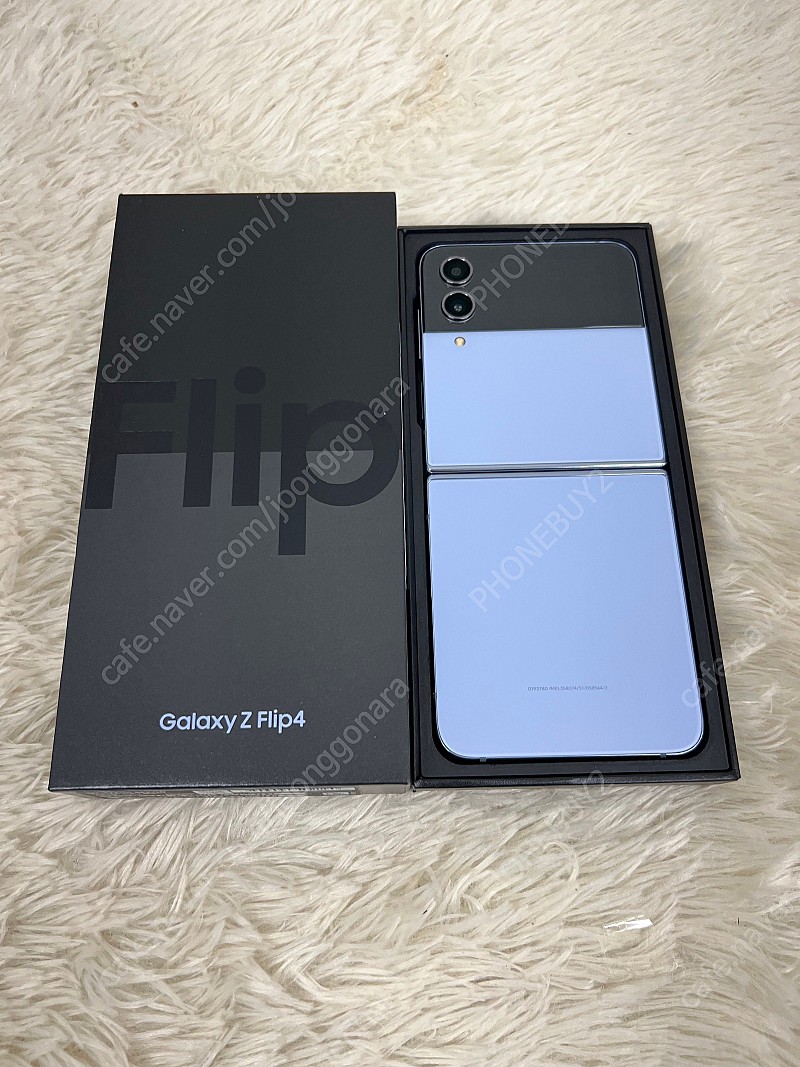 갤럭시Z플립4 블루색상 256G S급 자급제단말기 판매... | 스마트폰 | 중고나라
