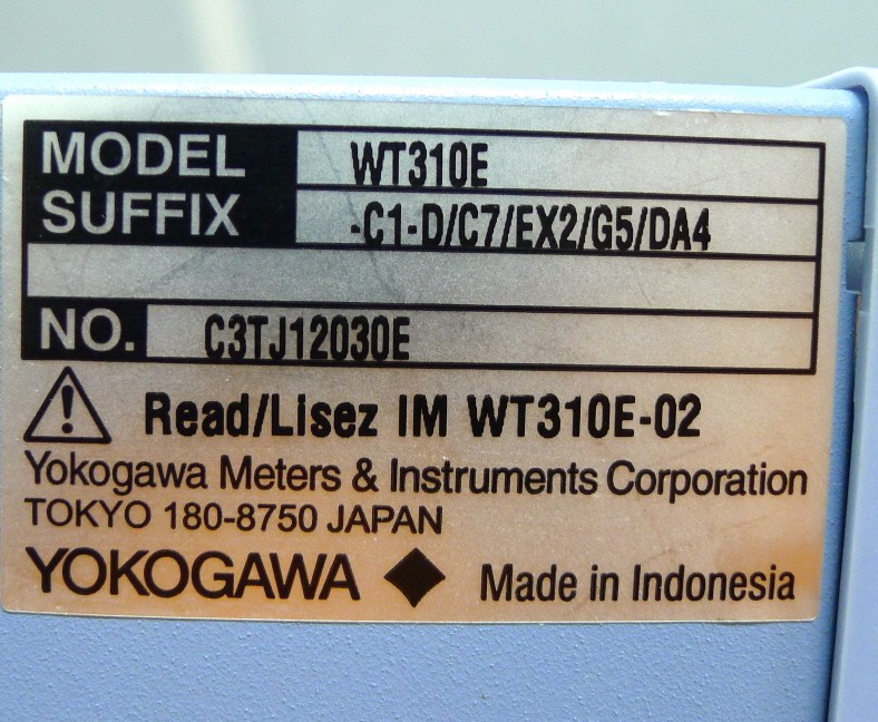 Yokogawa WT310E 파워미터 하모닉옵션포함 요... | 측정공구 | 중고나라