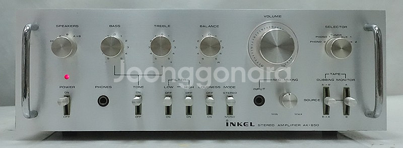 인켈 명기 AK-650 인티앰프, 손잡이형, 우드형 두... | 오디오/홈시어터 | 중고나라