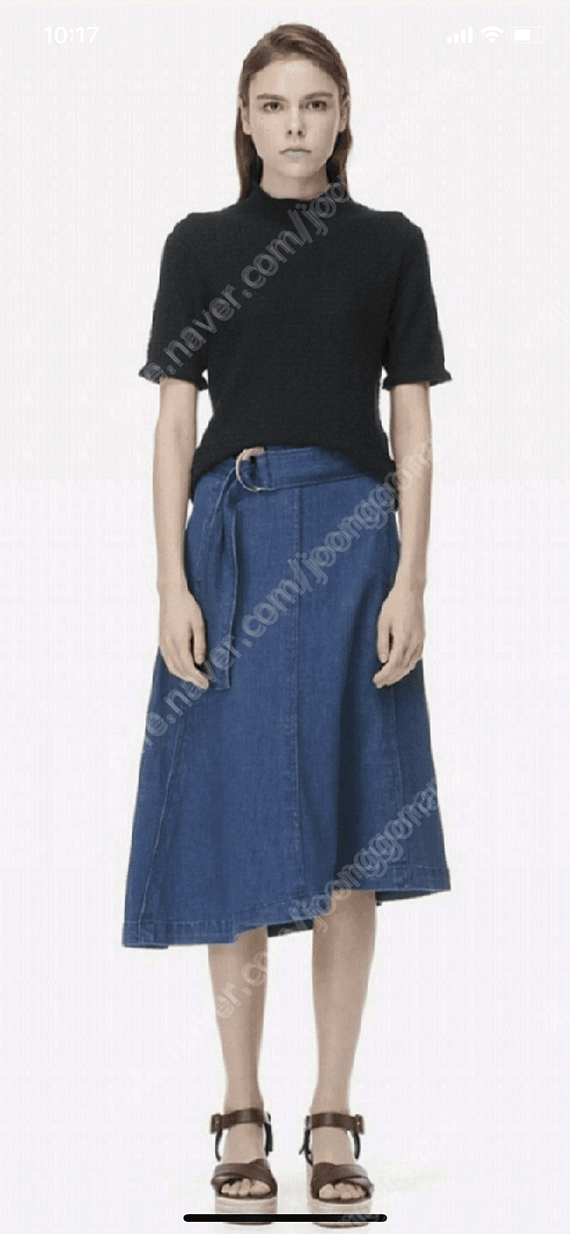 SJSJ 데님 스커트 55 언발란스 청치마 | 티셔츠/캐쥬얼의류 | 중고나라