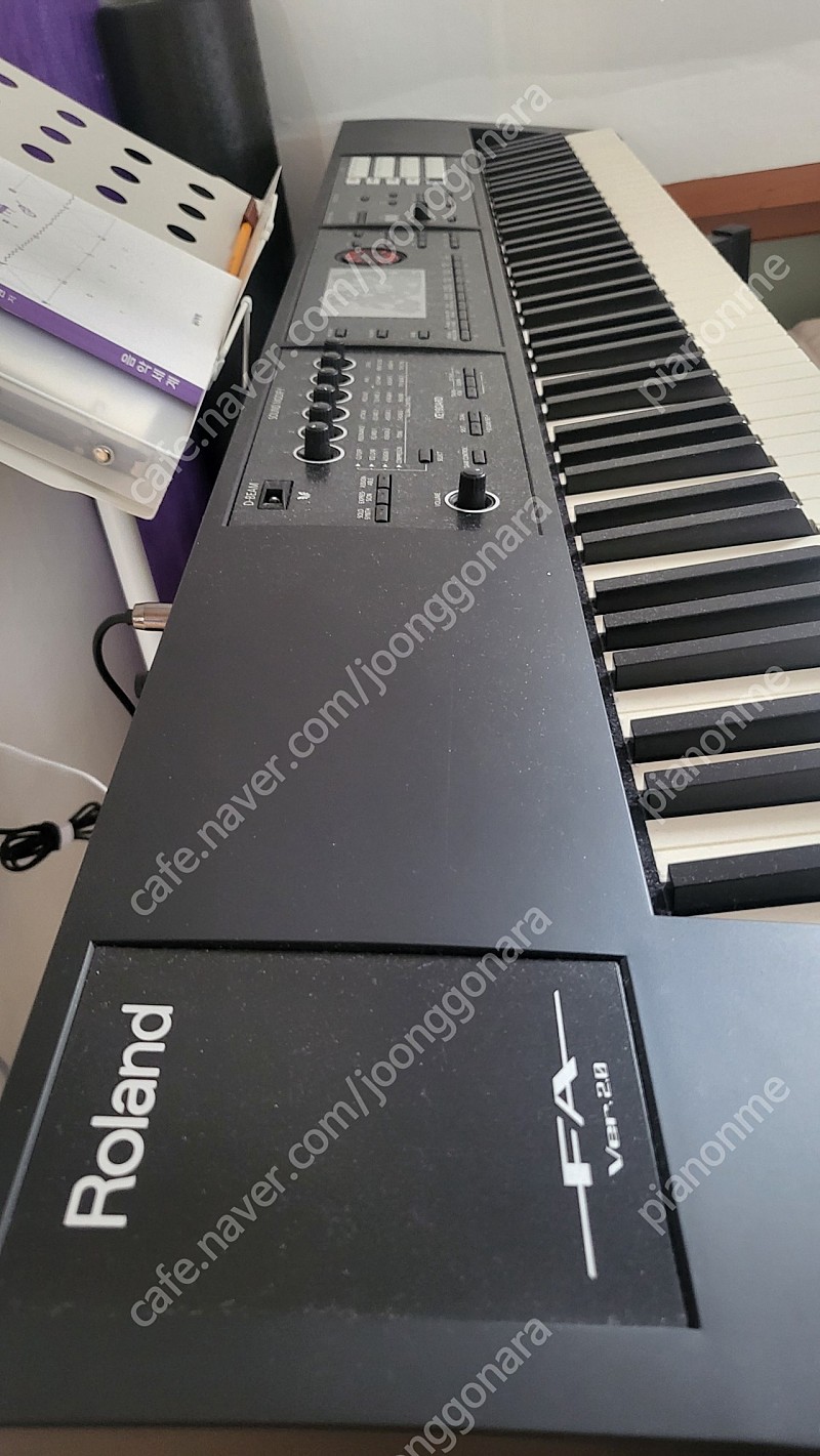 롤랜드 신디사이저 Roland FA08 + 거미다리스탠... | 건반악기 | 중고나라