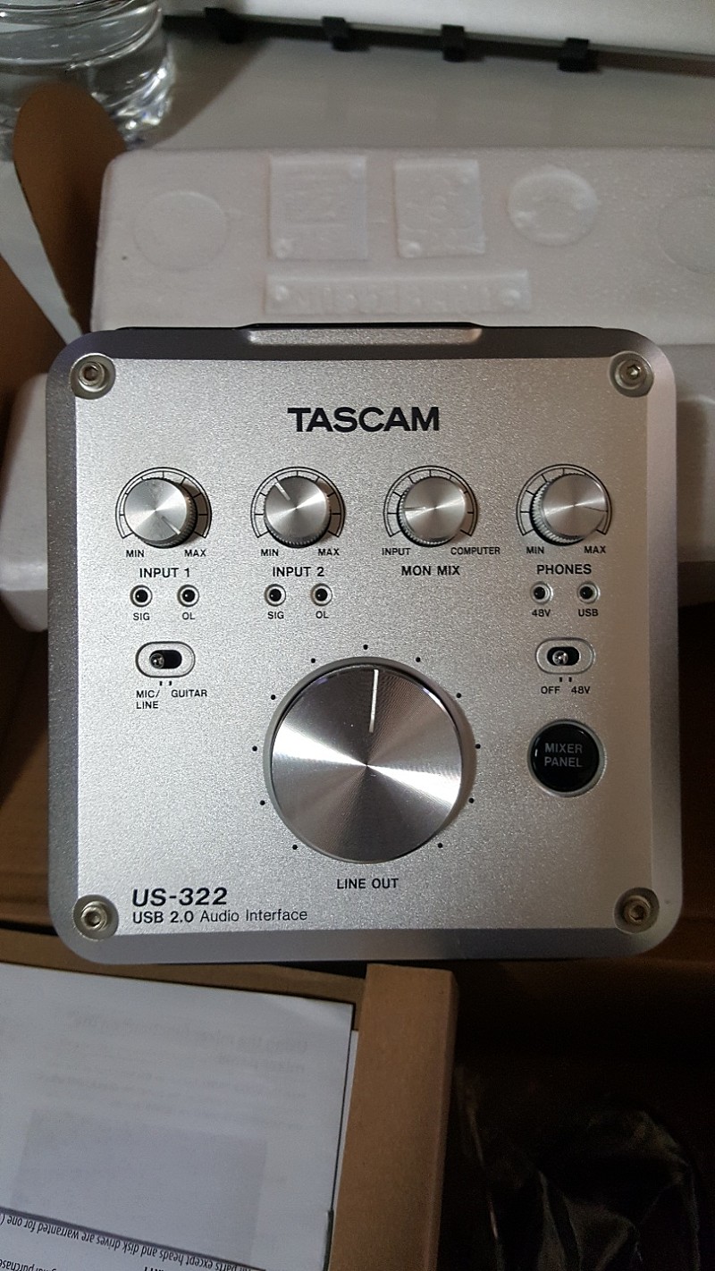 [오인페] 오디오 인터페이스, TASCAM us-322... | 오디오/홈시어터 | 중고나라