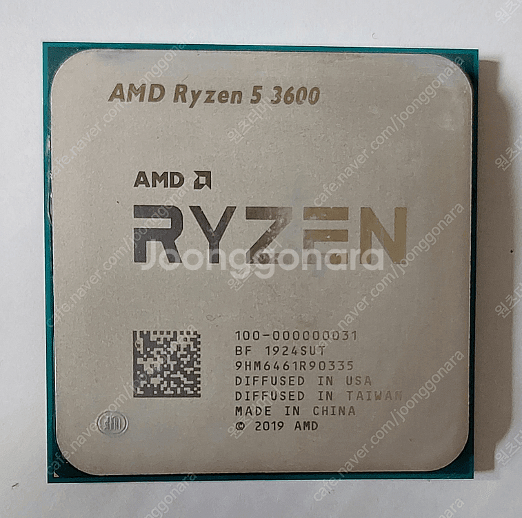 AMD Ryzen 5 라이젠 3600 CPU 팝니다. | CPU/메인보드 | 중고나라