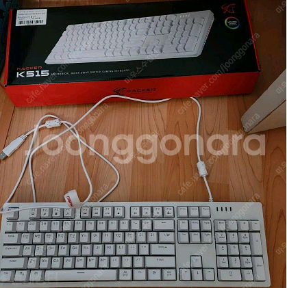 /새것에서30분테스트앱코k515 기계식적축 게임용 키보... | 키보드/마우스/스피커 | 중고나라