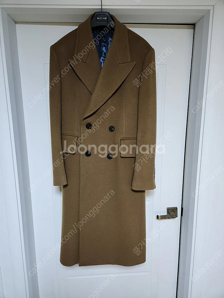 우영미 20fw 명작 피크드라펠 카멜 코트 팝니다 솔리... | 남성의류 | 중고나라