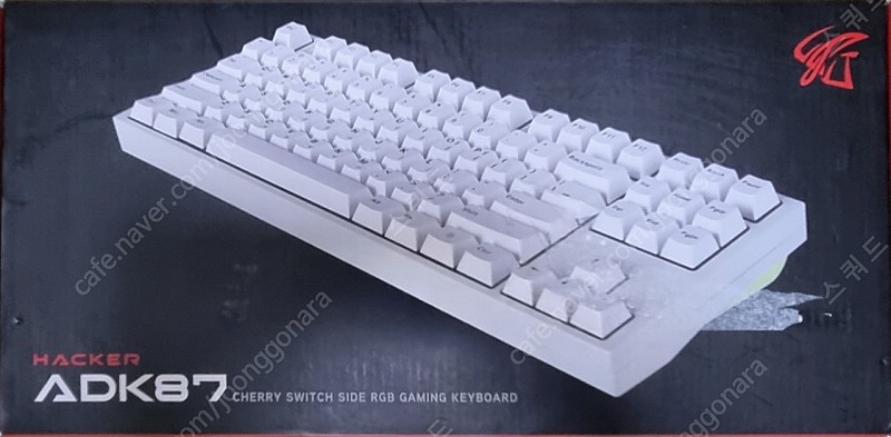 앱코 해커 ADK87 화이트 청축(체리축) 싸게 팝니다... | 키보드/마우스/스피커 | 중고나라