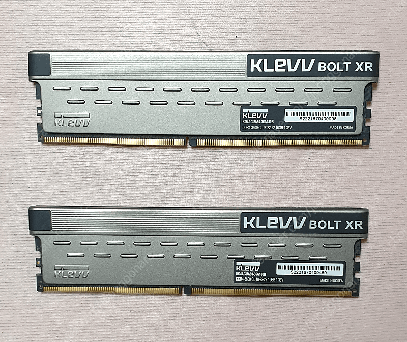 에센코어 Klevv DDR-3600 CL18 Bolt ... | CPU/메인보드 | 중고나라