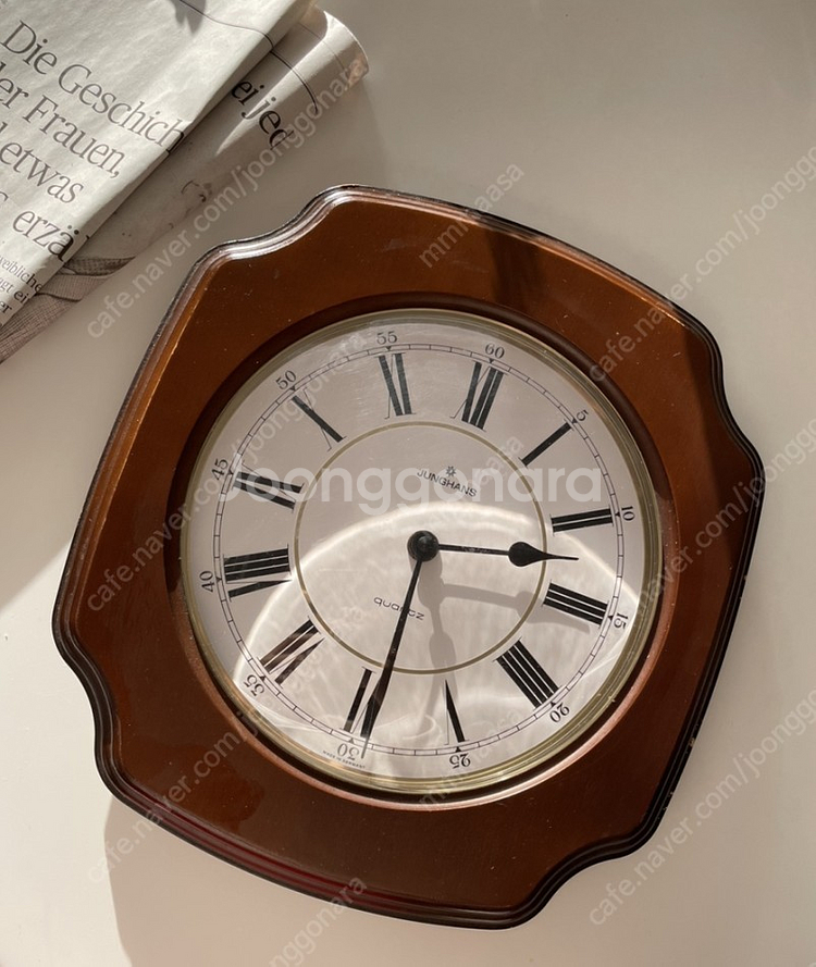 Junghans 원목벽시계빈티지벽시계빈티지인테리어 인테리어소품 중고나라