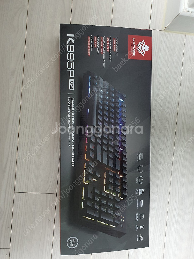 앱코 k995p v3 무접점 45g 키보드 화이트 | 키보드/마우스/스피커 | 중고나라