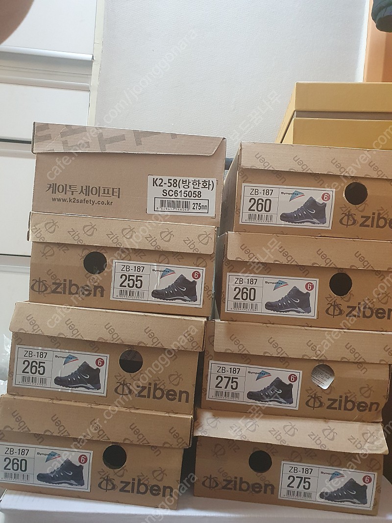 안전화 지벤 ZB 187 / 방한화 K2 58 판매합니... | 남성의류 | 중고나라