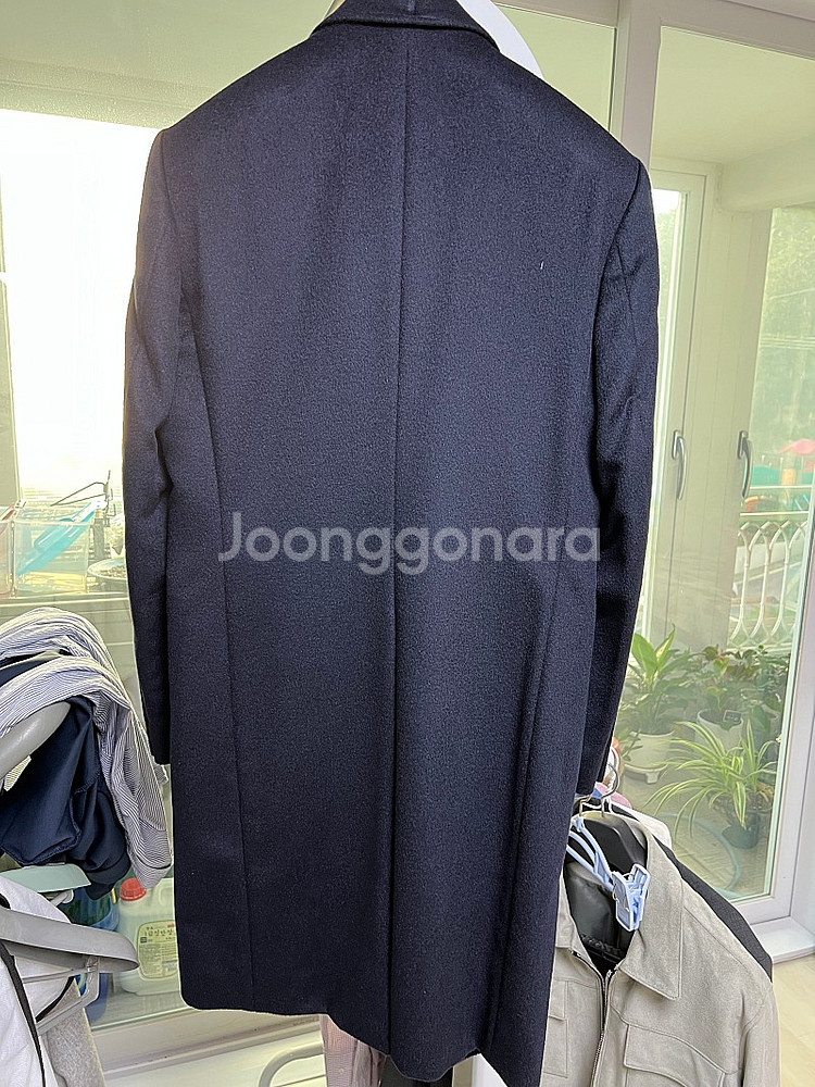 마마가리 캐시미어100 더블코트 다크네이비 44 9 남성의류 중고나라