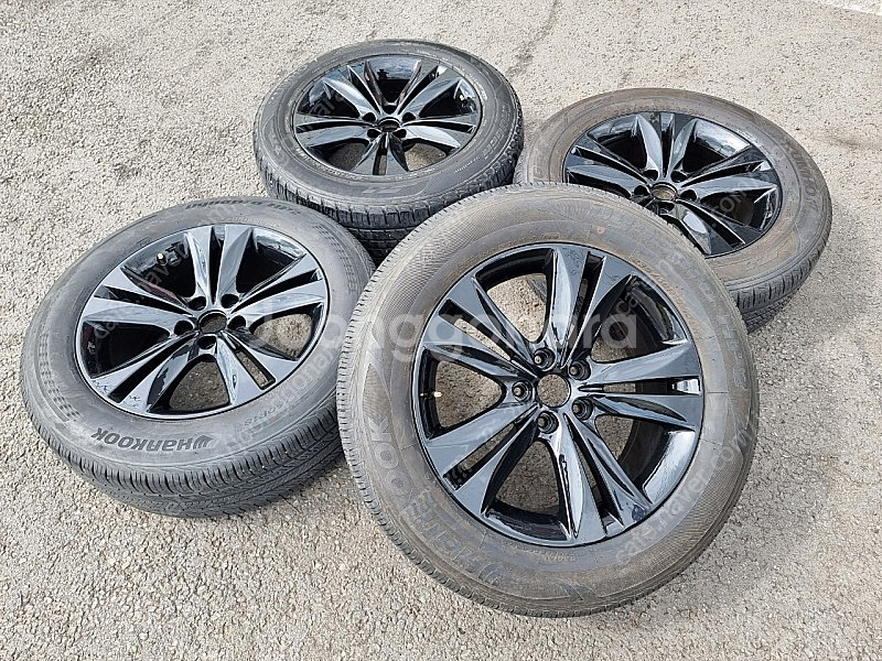 싼타페CM 18인치 블랙유광 휠타이어셋.235/60R1... | 기타 부품/용품 | 중고나라