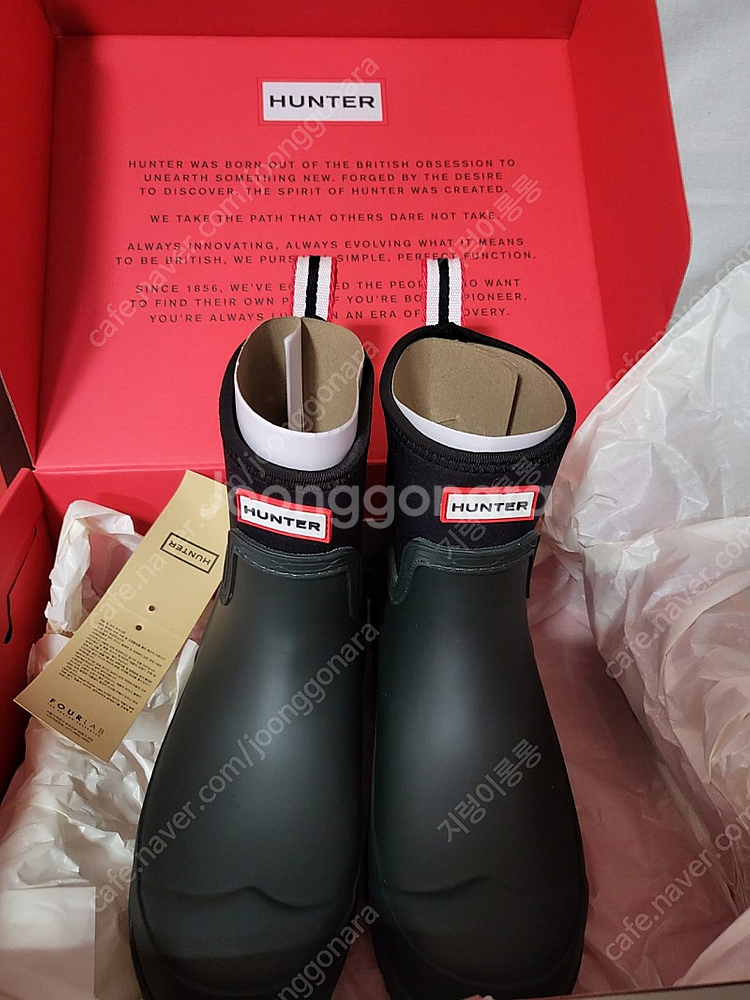 헌터 레인부츠 숏 EU37, US6 사이즈 | 기타잡화/관련용품 | 중고나라