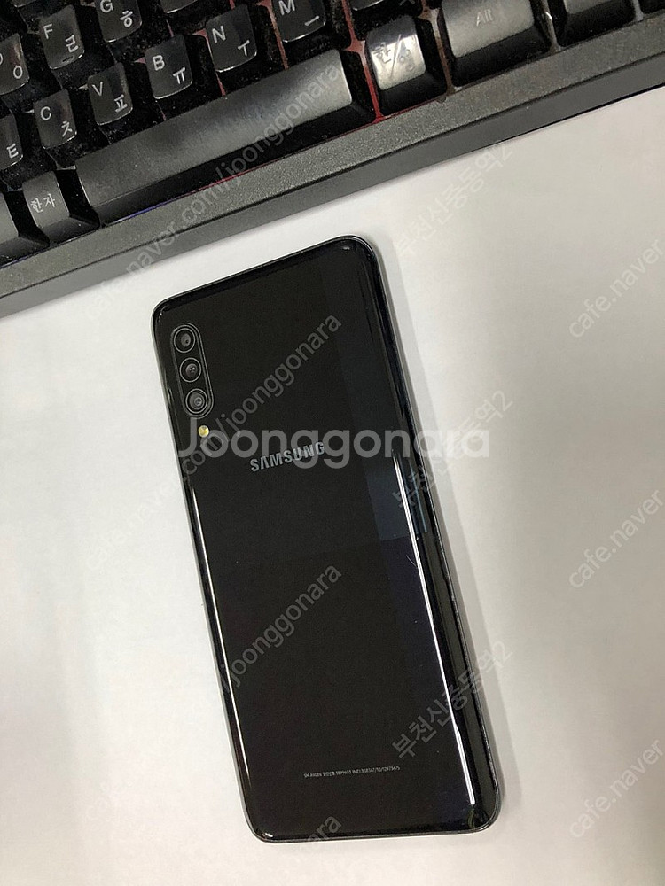 086502 갤럭시A90 5G 블랙 외관 A급 128G... | 삼성 | 중고나라