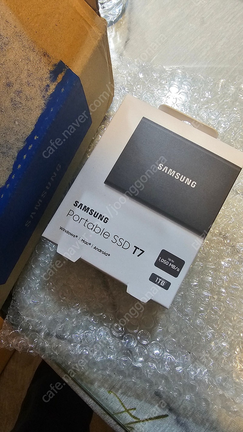 삼성 SSD 외장 T7 1tb 외장하드 팝니다.(미개봉... | 키보드/마우스/스피커 | 중고나라