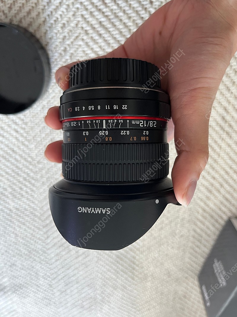 캐논용 삼양 어안렌즈 12mm F2 8 풀프용 Ef마 카메라렌즈 중고나라