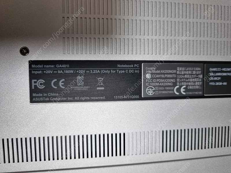 아수스 제피러스 게이밍 노트북 ASUS ROG Zeph... | 노트북/넷북 | 중고나라