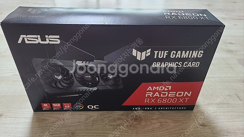 ASUS TUF 6800XT 풀박스 팝니다. | CPU/메인보드 | 중고나라