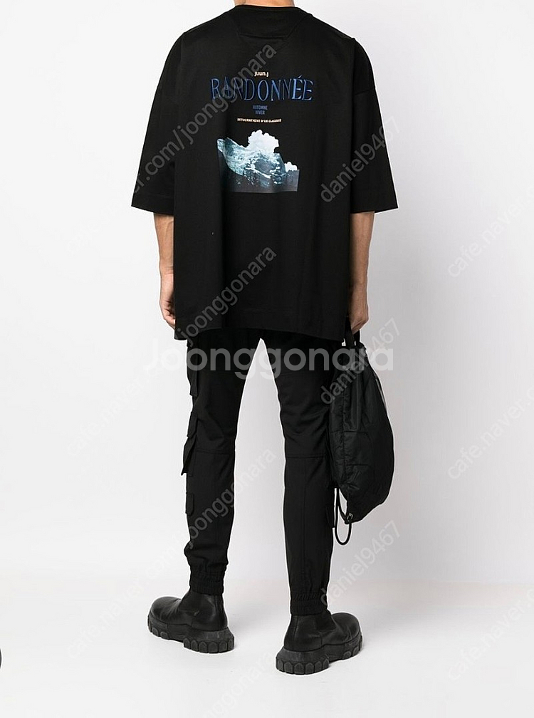 [S] 22FW 준지 그래픽 오버핏 반팔 블랙 | 남성의류 | 중고나라