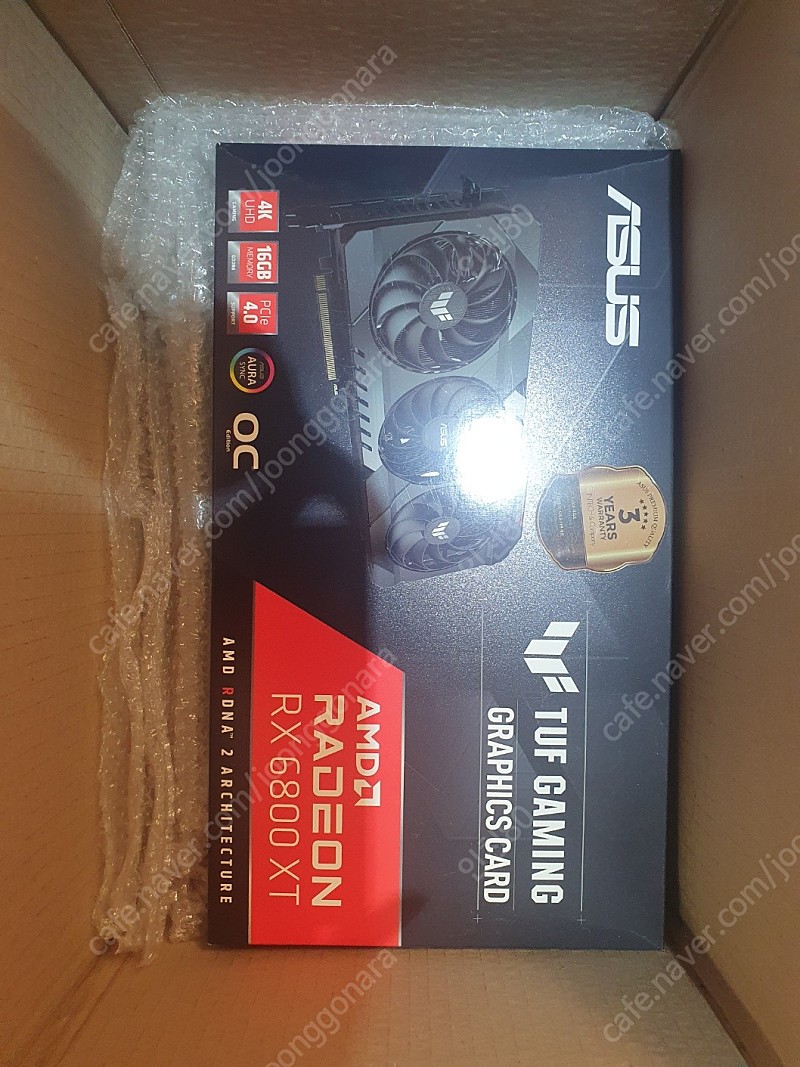 (인천)ASUS TUF RX 6800XT 미개봉 새거 ... | 키보드/마우스/스피커 | 중고나라