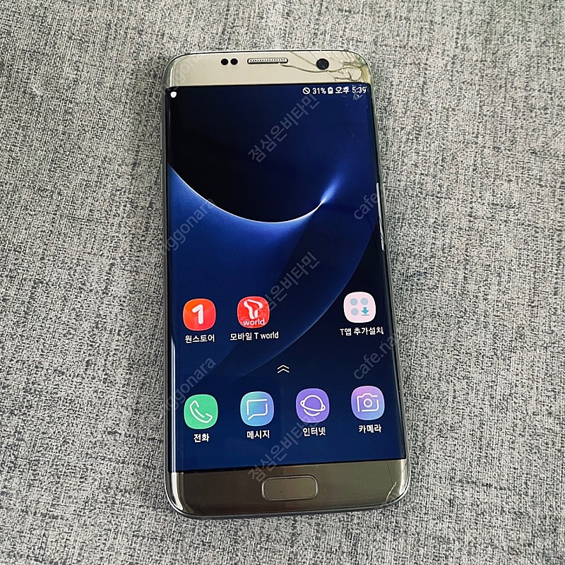 SKT 갤럭시 S7엣지 골드 2만5천원 판매합니다! 가... | 스마트폰 | 중고나라
