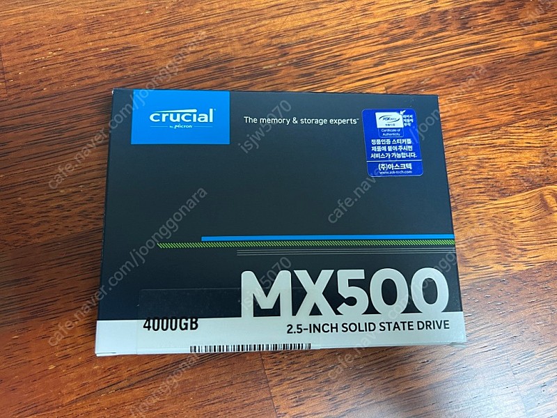 마이크론 크루셜 crucial mx500 4TB 판매합... | HDD/SSD/ODD | 중고나라