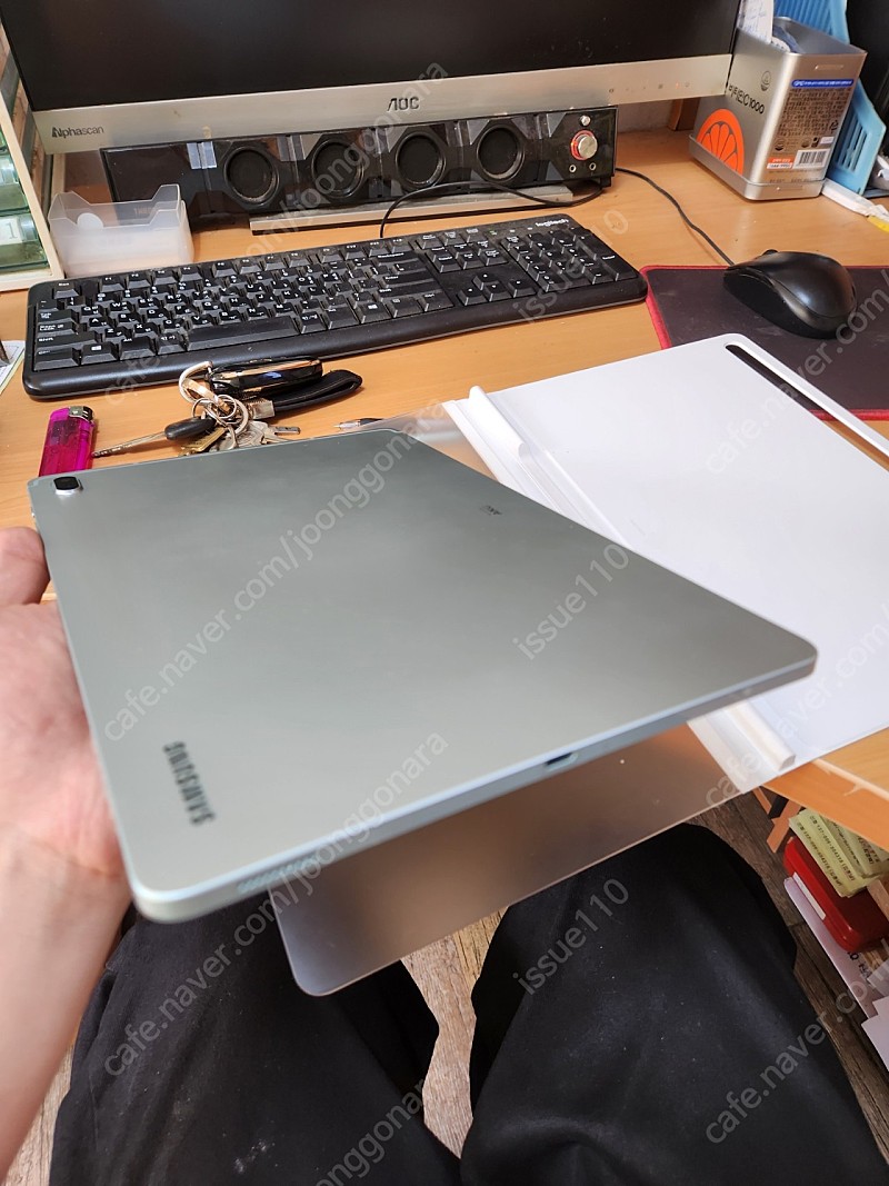 갤럭시탭s7 fe, wifi, 64g, 미스틱그린 거의... | 태블릿PC | 중고나라