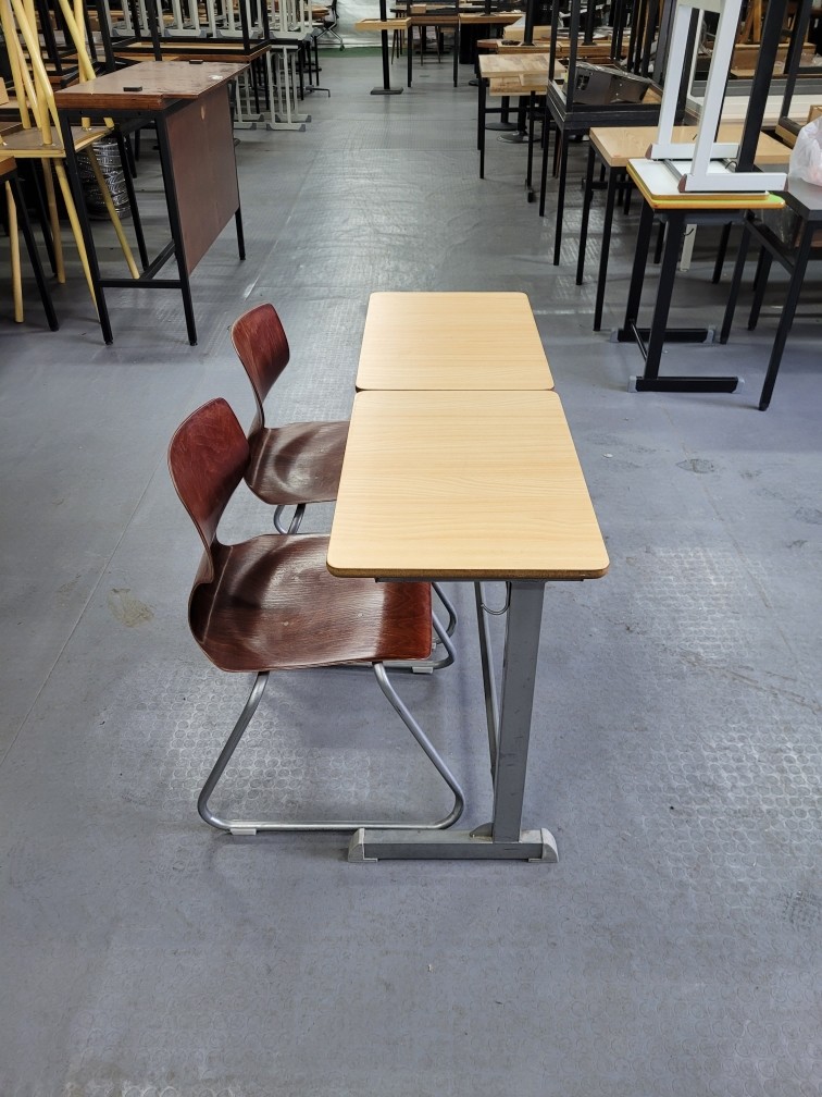 [판매] 110번 2인용 학원책상 책걸상 강의용 수강용... | 학생/서재/사무용가구 | 중고나라