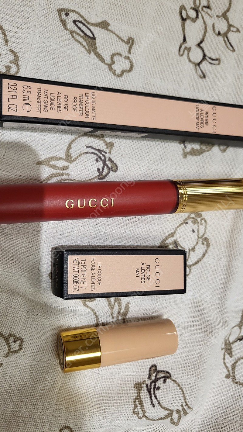 구찌 Gucci 루즈 아 레브르 리퀴드 매트 립 컬 치크 하이라이터 쉐딩 중고나라
