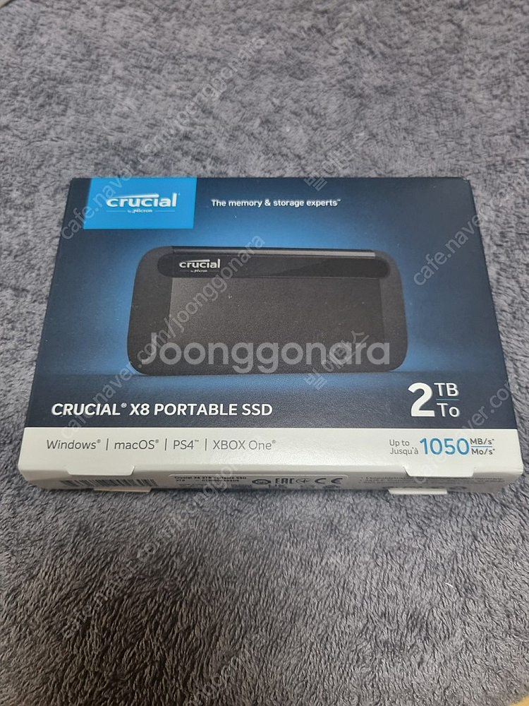 [미개봉 새제품] 크루셜 X8 외장 SSD 2TB | HDD/SSD/ODD | 중고나라