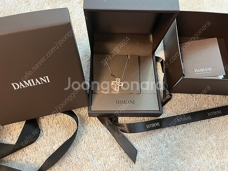 새제품 다미아니 벨에포크 미듐 루비 핑크골드 미착용 반지목걸이귀걸이 중고나라