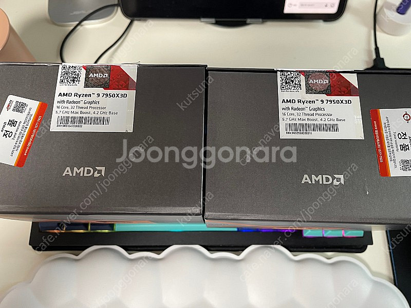 AMD 라이젠 7950X 3D 팝니다 | CPU/메인보드 | 중고나라