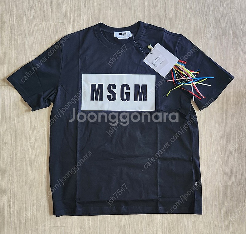 msgm 남성 박스 반팔티 xl사이즈 새제품 판매합니다... | 남성의류 | 중고나라