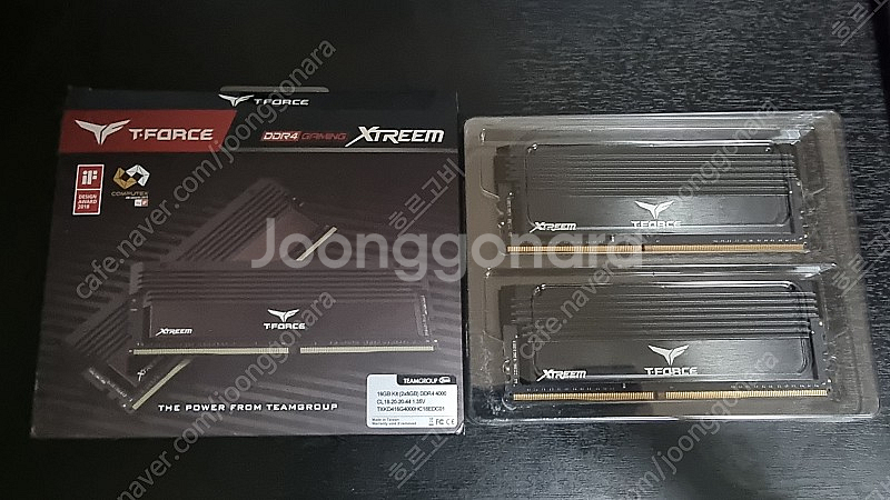 팀그룹 ddr4 tforce xmp 4000 8gb*2... | CPU/메인보드 | 중고나라