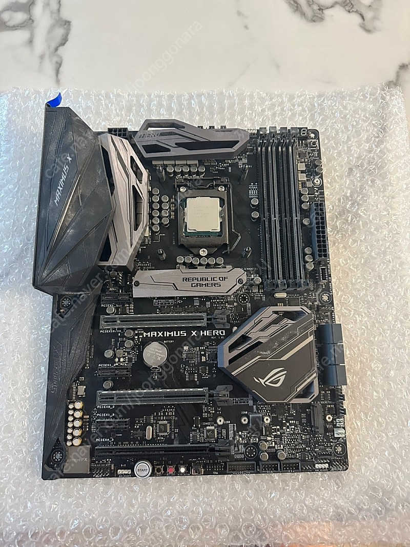 MAXIMUS X HERO + i7 8700k 보드세트... | 데스크탑/본체 | 중고나라
