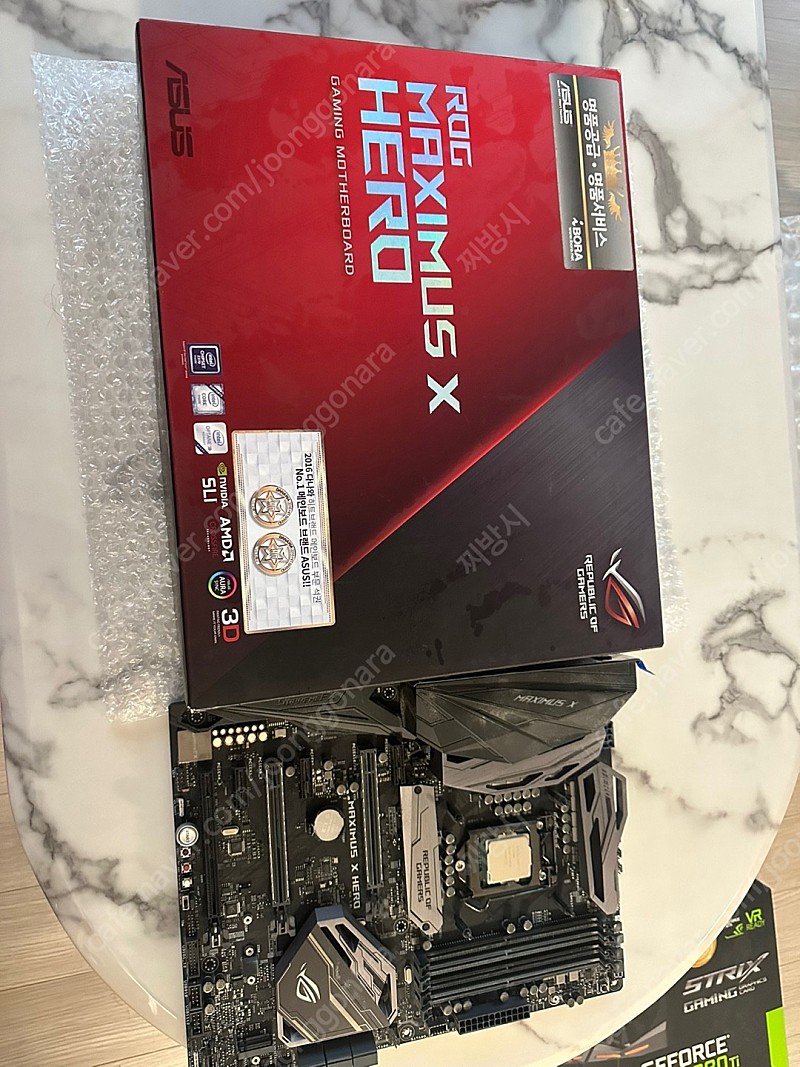 MAXIMUS X HERO + i7 8700k 보드세트... | 데스크탑/본체 | 중고나라