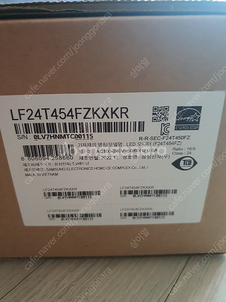 삼성모니터F24T450(F24T454) 미개봉 모니터2... | 모니터 | 중고나라