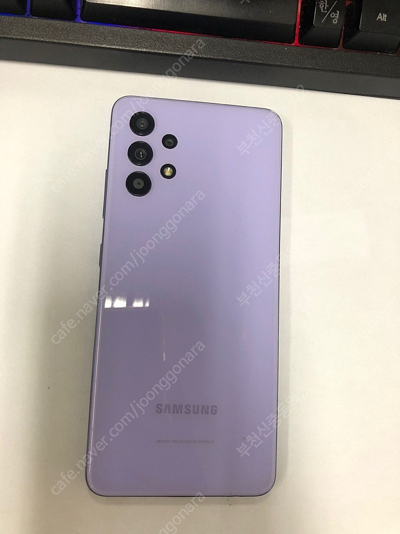 178344 KT 갤럭시A32 퍼플 외관깔끔함 64GB... | 삼성 | 중고나라