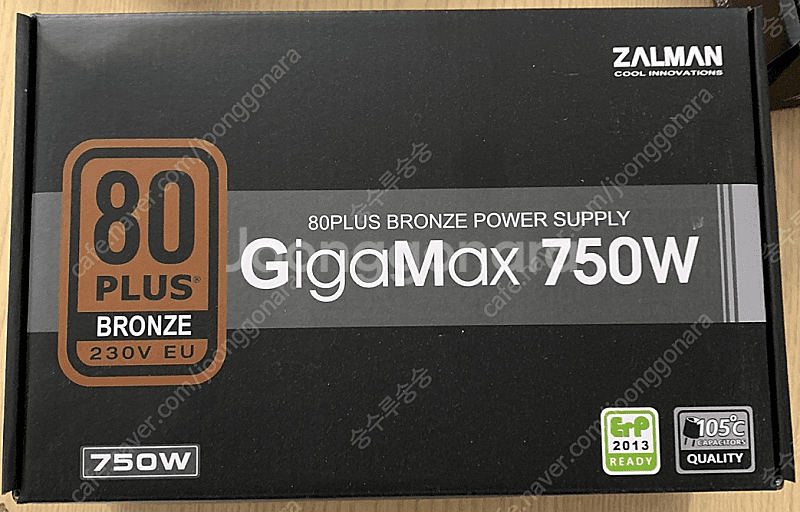 잘만 기가맥스 750w 파워 팝니다. zalman gi... | CPU/메인보드 | 중고나라