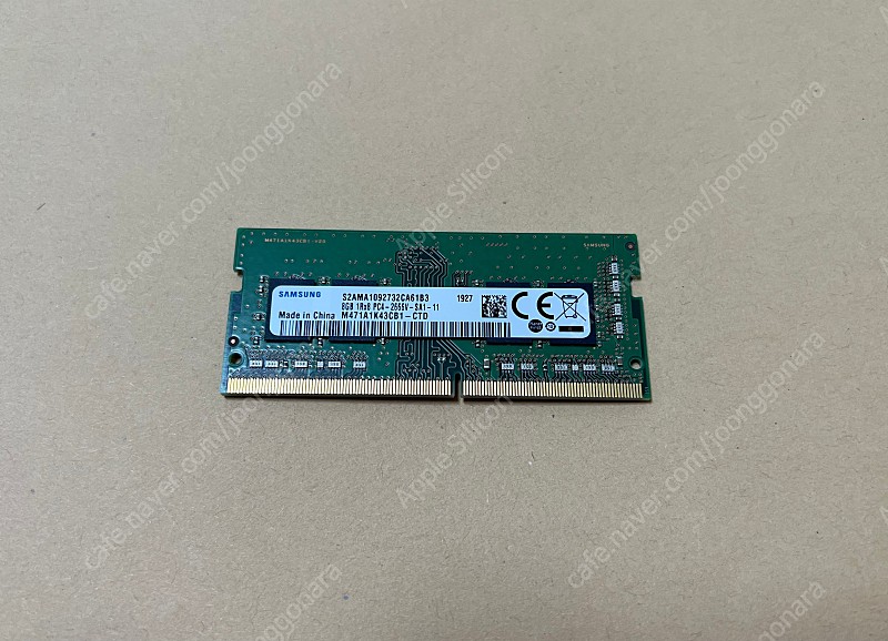 삼성전자 Ddr4 8기가 2666mhz 노트북램 Cpu메인보드 중고나라 