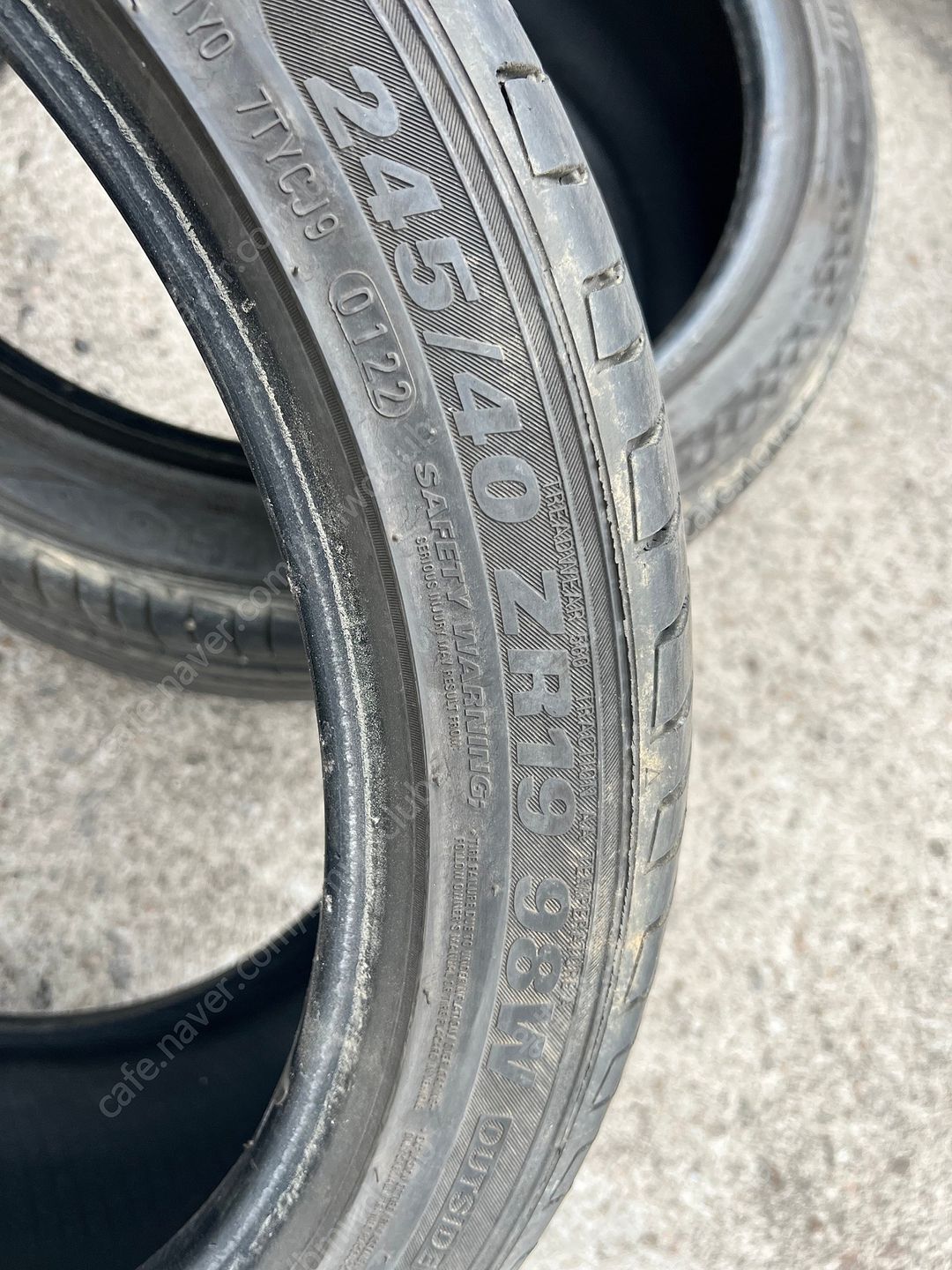 245 40 19 금호 마제스티9 솔루스TA91 타이어... | 휠/타이어 | 중고나라